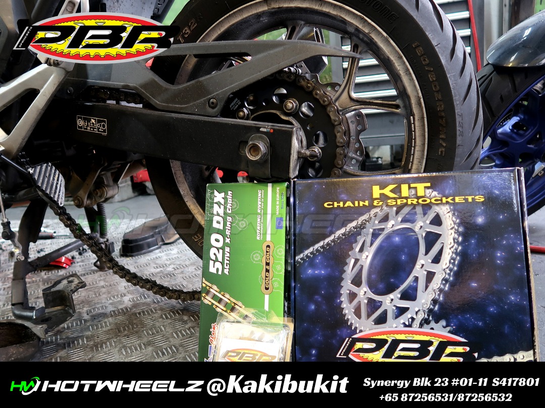 PBR SPROCKET WITH CZ CHAIN-HONDA NC750X, Motorcycles, Motorcycle ...