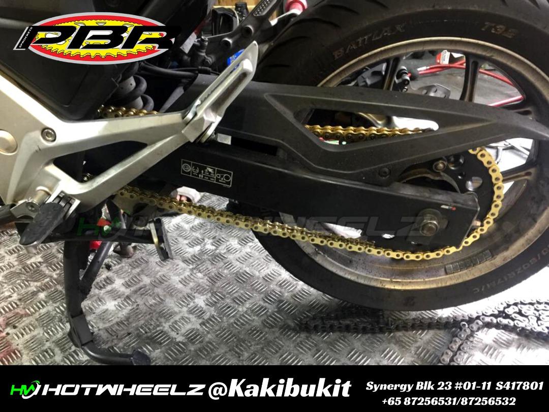 PBR SPROCKET WITH CZ CHAIN-HONDA NC750X, Motorcycles, Motorcycle ...