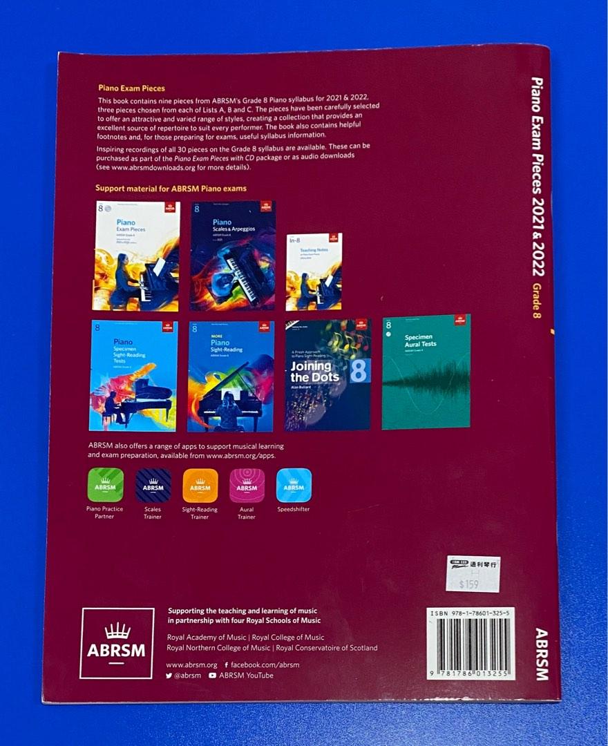 Grade 8 Abrsm Piano Exam Pieces 2021and22 興趣及遊戲 音樂樂器 And 配件 音樂與媒體 樂譜