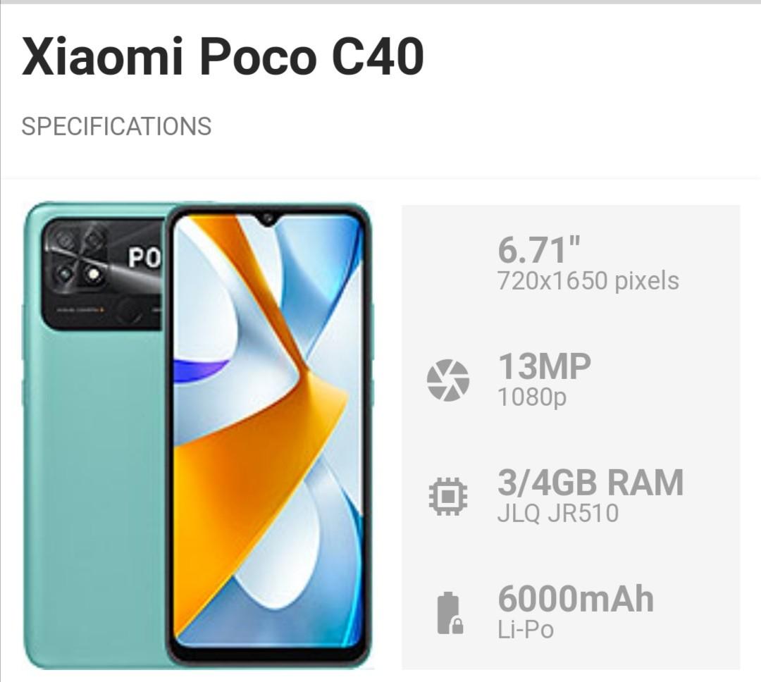 Poco C40, Mobile Phones & Gadgets, Mobile Phones, Android Phones ...