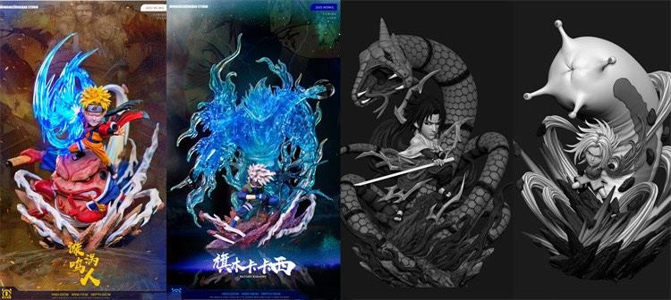 【PO】Kakashi Susanoo Kamui GK Figure MoWangChengBao Studio Naruto ...