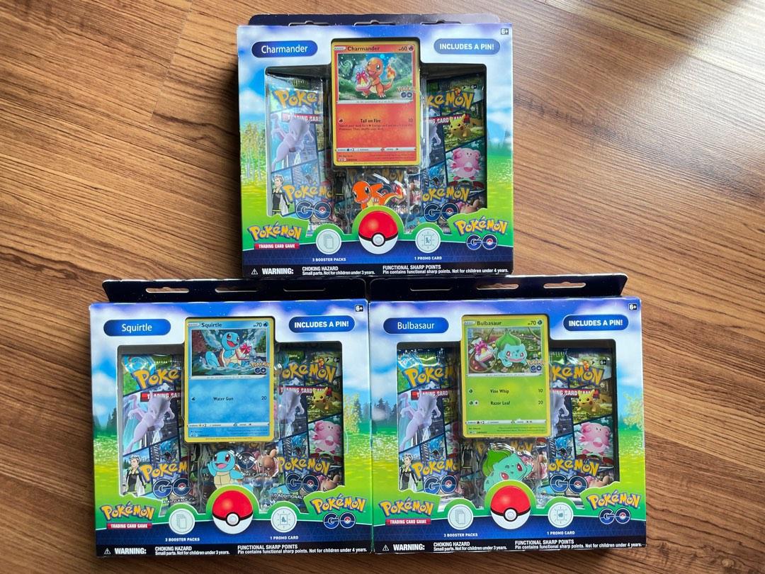 Pokemon GO TCG Pin Collection Charmander Bulbasaur Squirtle Pikachu ...