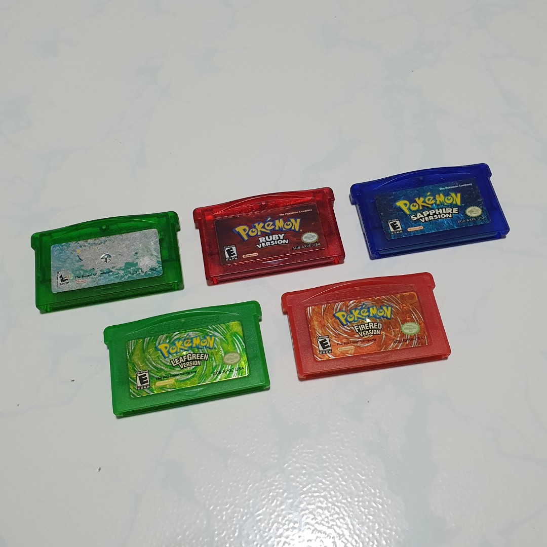 Pokémon GBA Cartridges, Video Gaming, Video Games, Nintendo on Carousell