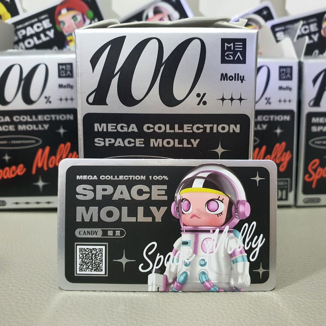 PopMart Mega Collection 100% Space Molly Toffee, Hobbies & Toys, Toys ...