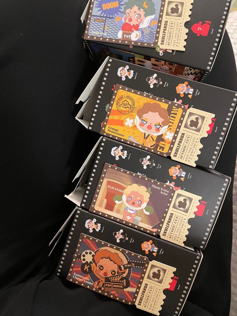 Popmart Skullpanda Action Cut Leadingman | Fashionable Clapper Loader ...