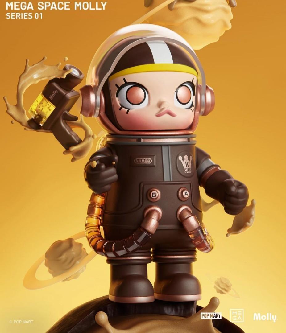 Popmart Space Molly Mega Collection 100% Toffee, Hobbies & Toys, Toys ...