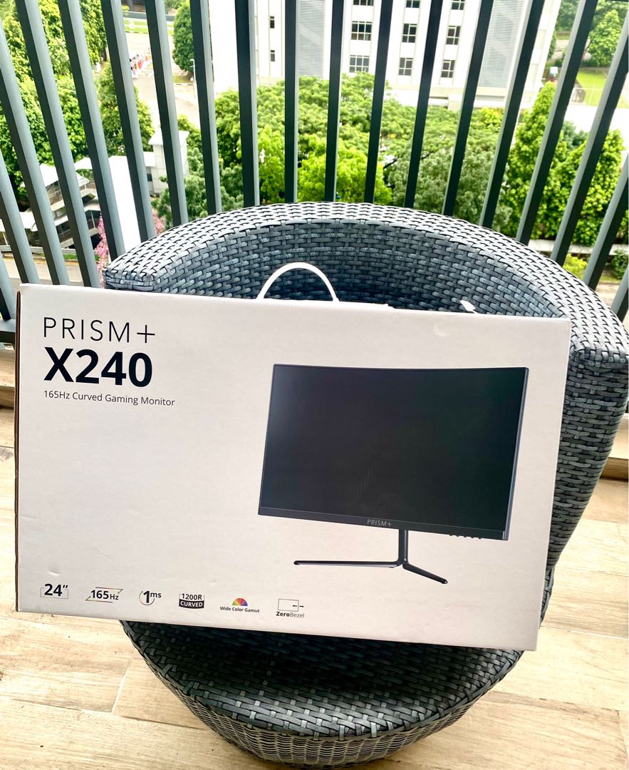 PRISM+ X240 24” 165Hz Curved Gaming Monitor 显示器, Computers & Tech ...
