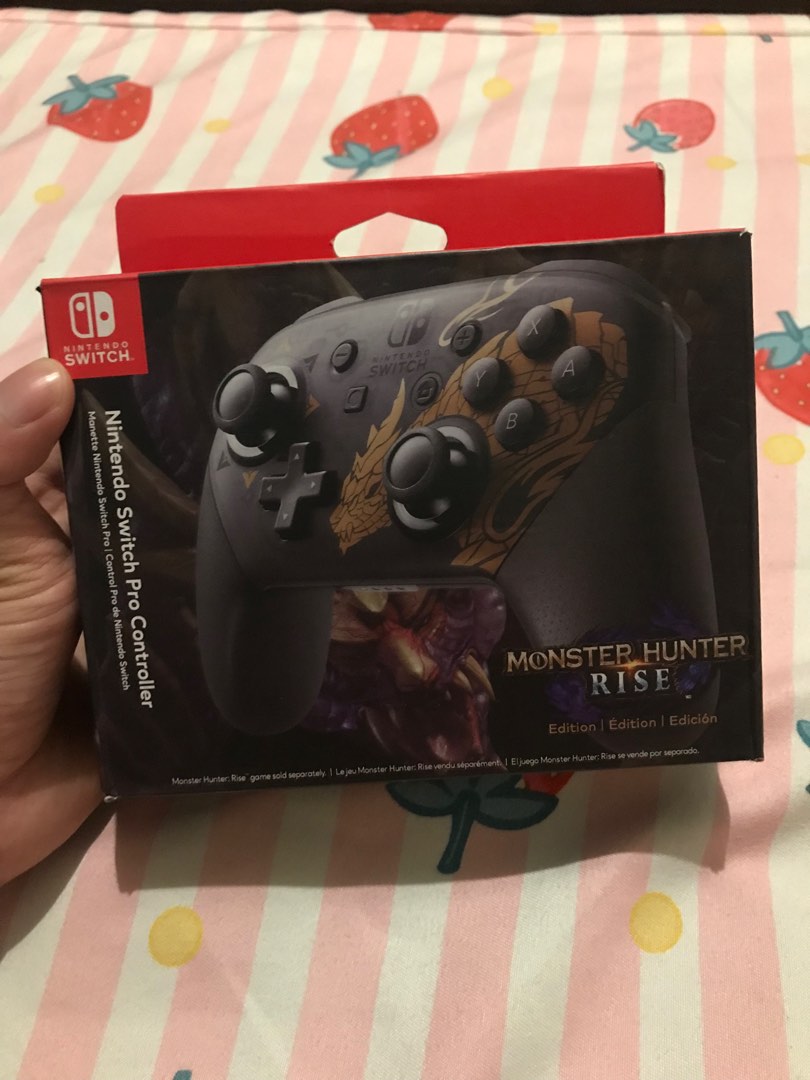 Pro controller Monster Hunter Rise, Video Gaming, Gaming Accessories ...