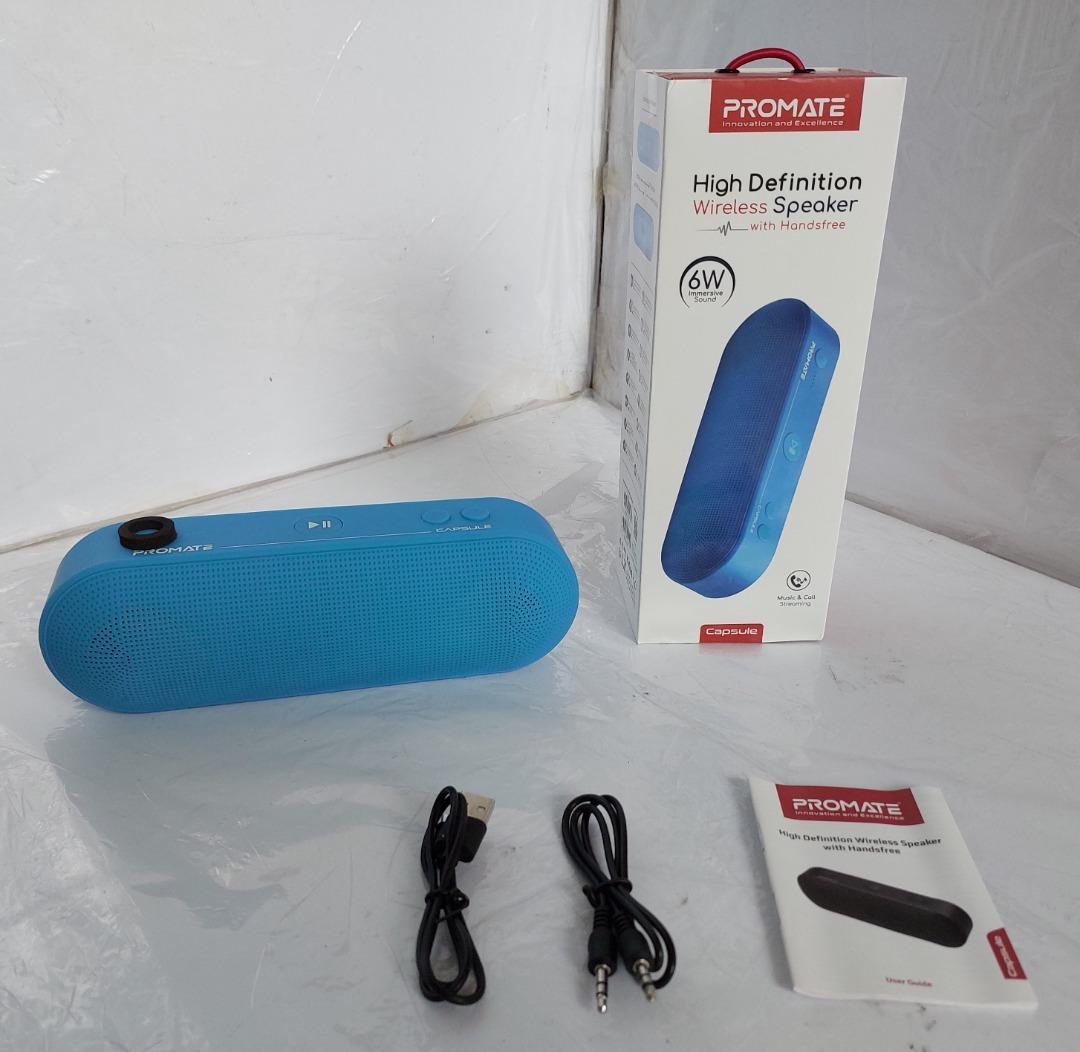 Promate Capsule Portable Bluetooth Speaker Blue, Mobile Phones ...
