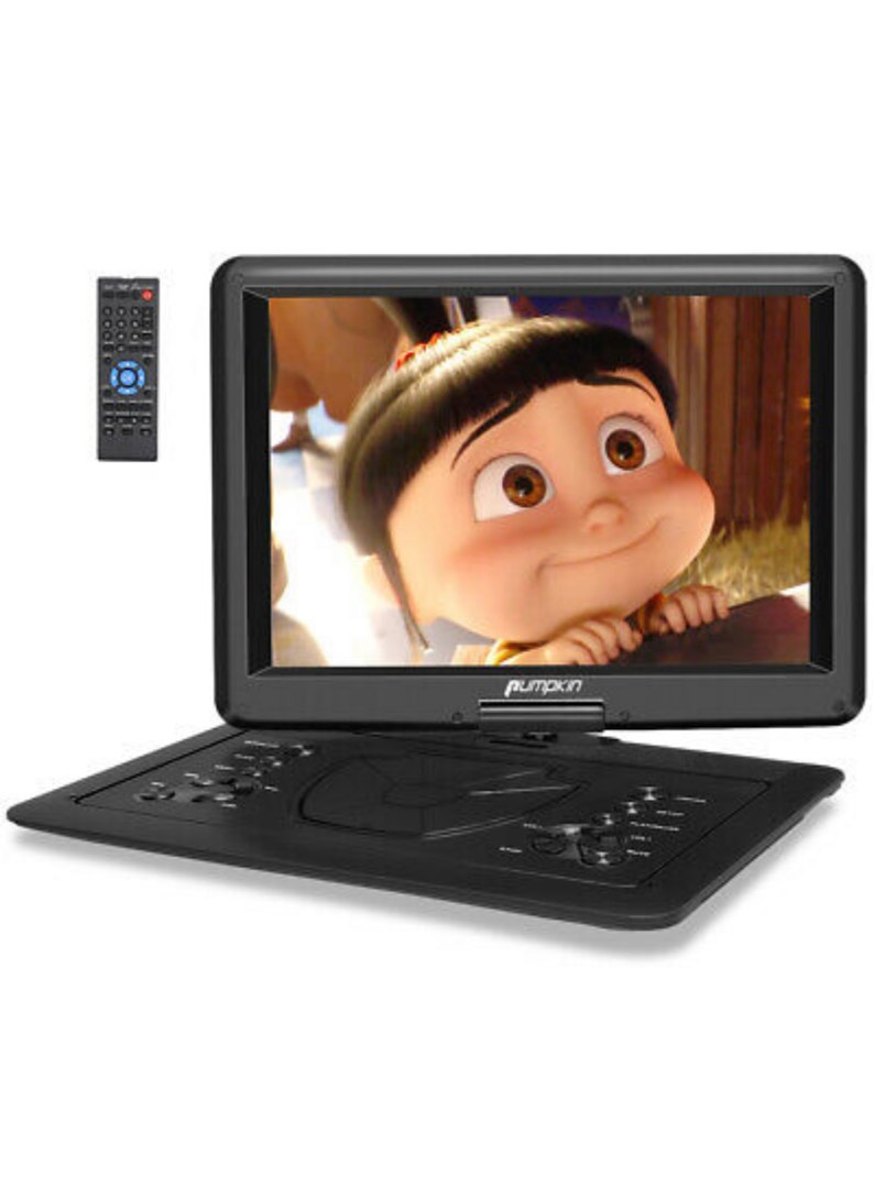 Pumpkin 16" Portable DVD Player 1366*768 Swivel Screen HDMI USB 6 Hours ...