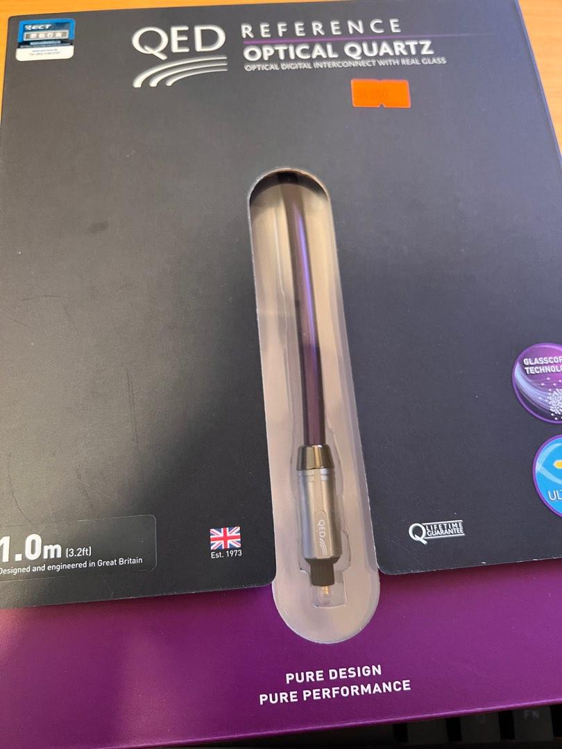 QED Reference Optical Quartz 數碼光纖訊號線 1M, 音響器材, 其他音響配件及設備 - Carousell