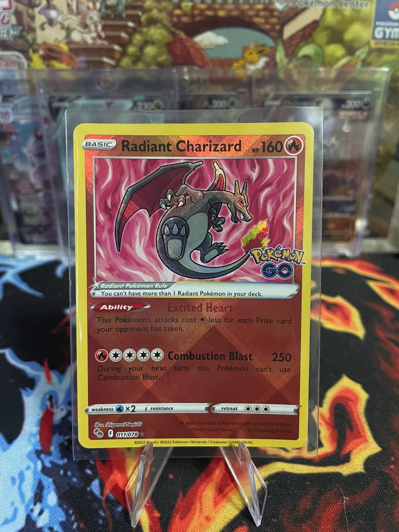 Radiant Charizard Pokemon Go 011/78, Hobbies & Toys, Toys & Games on ...