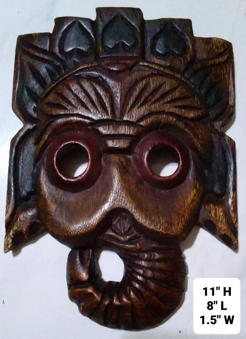 RARE Vintage Lisu Tribe Elephant Wooden Mask Tribal Art Ethnic Wood ...