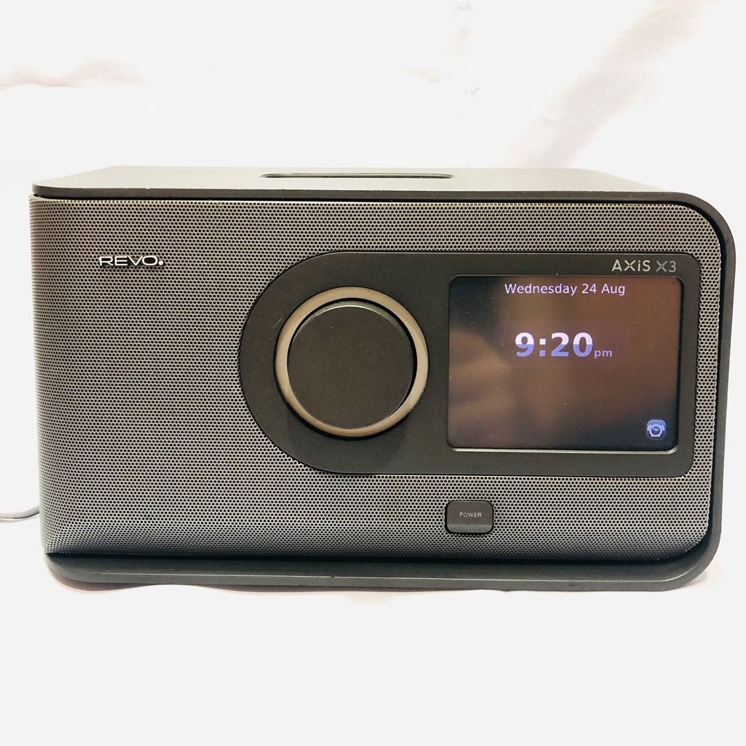 Revo Axis 3 fm radio clock alarm bluetooth aux in ipod iPhone dock ...