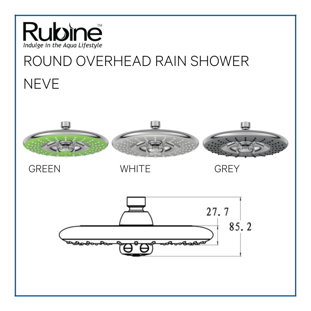 RUBINE Overhead Round Rainshower Head, Furniture & Home Living ...