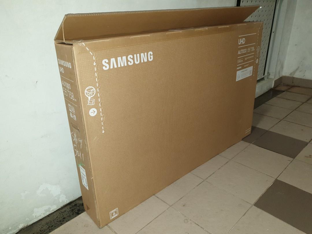 Samsung 55" tv carton, TV & Home Appliances, TV & Entertainment, TV ...