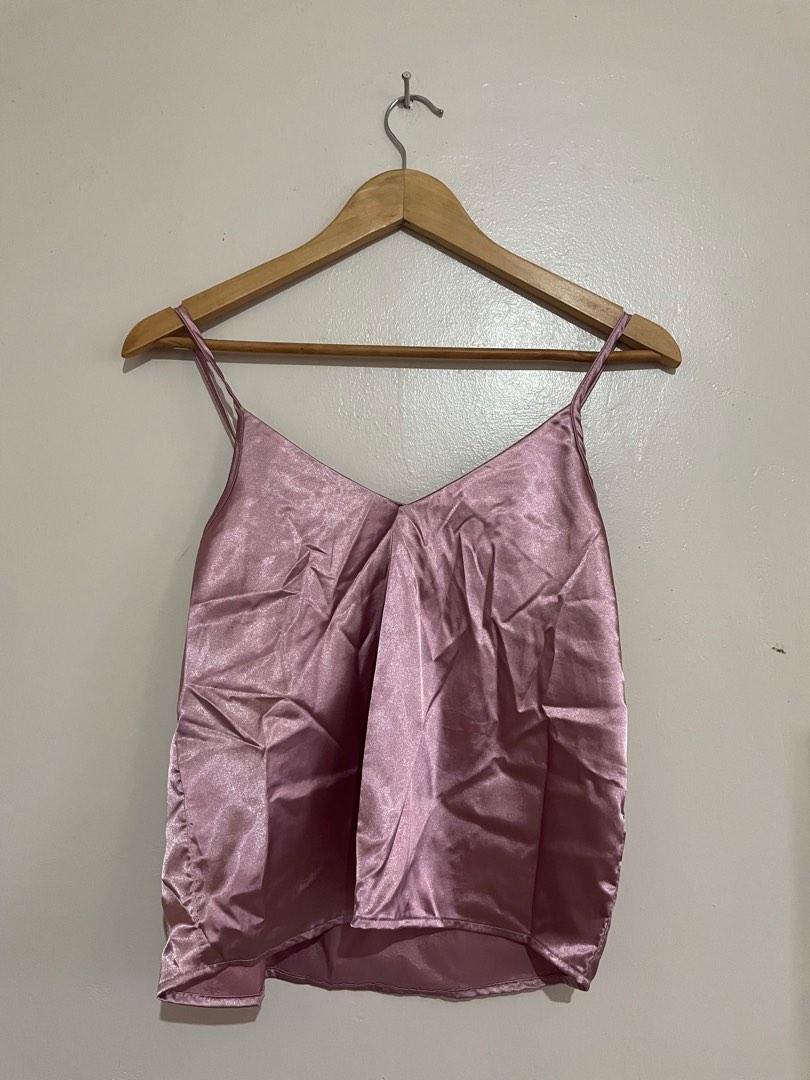Satin top, Women's Fashion, Tops, Others Tops on Carousell