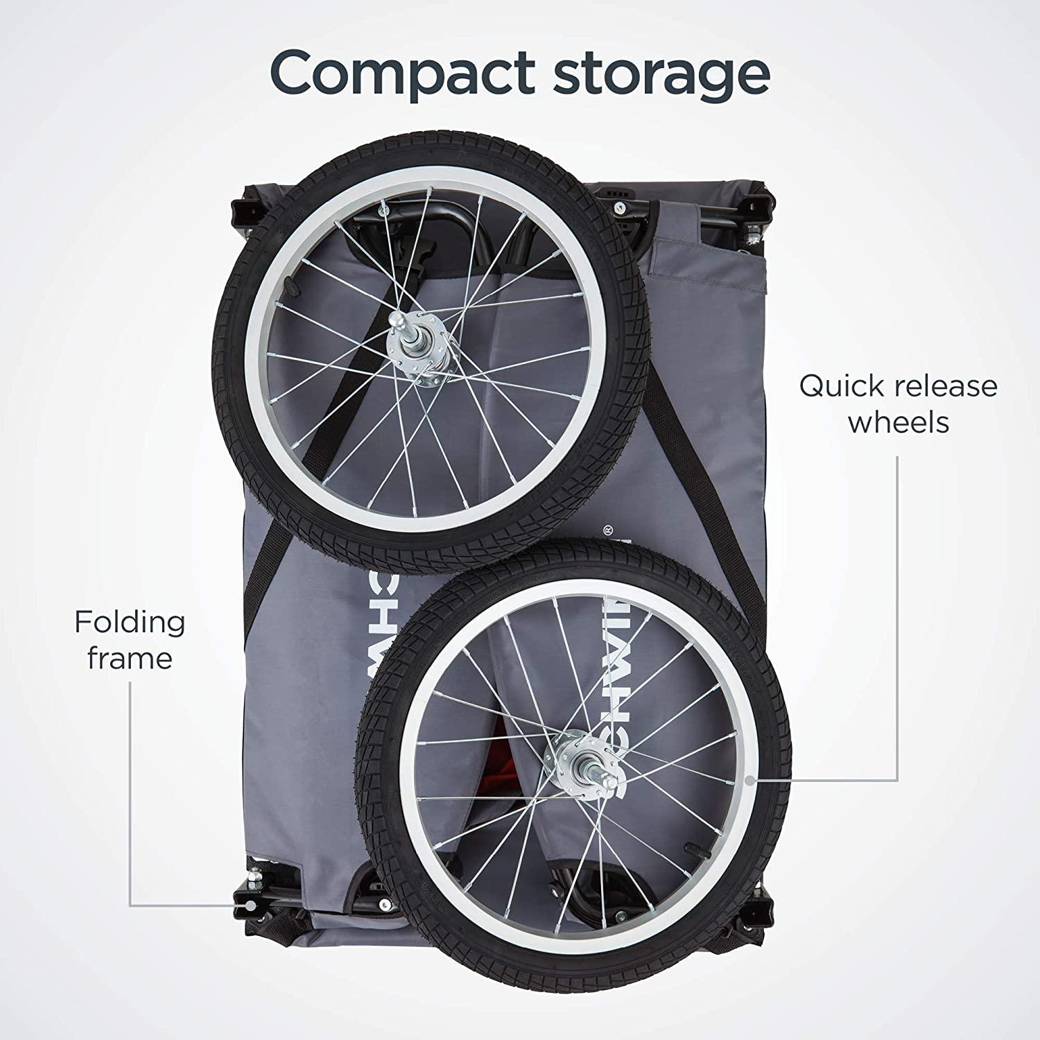 Schwinn Day Tripper Cargo Bike wagon Trailer, Folding Frame, Quick ...
