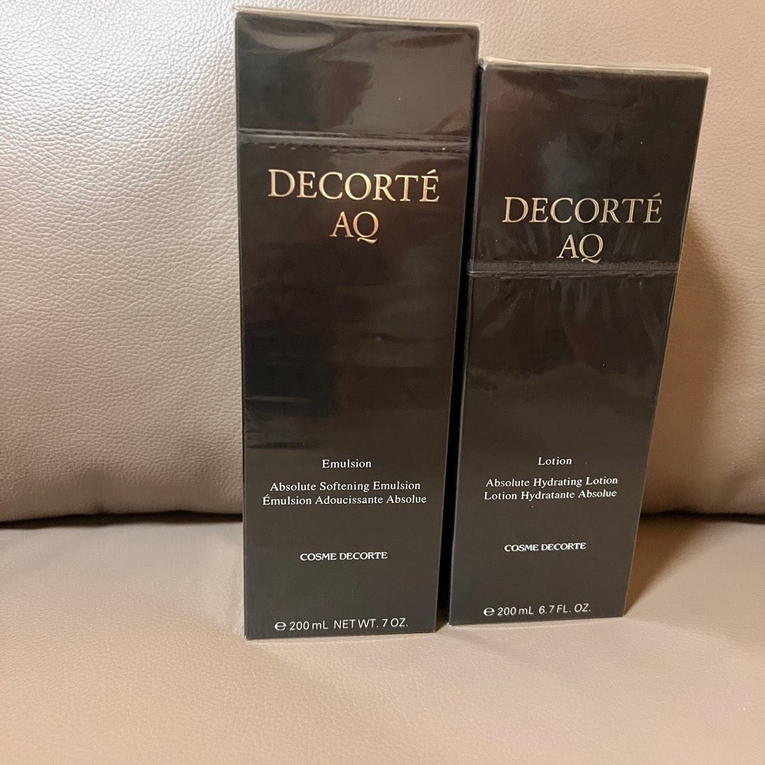 Set of Decorte AQ Absolute Emulsion and Lotion 200ml full size, Beauty & Personal Care, Face ...