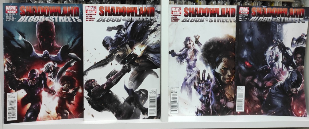 Shadowland Comic Blood on the Streets Full Set 1-4, Hobbies & Toys ...