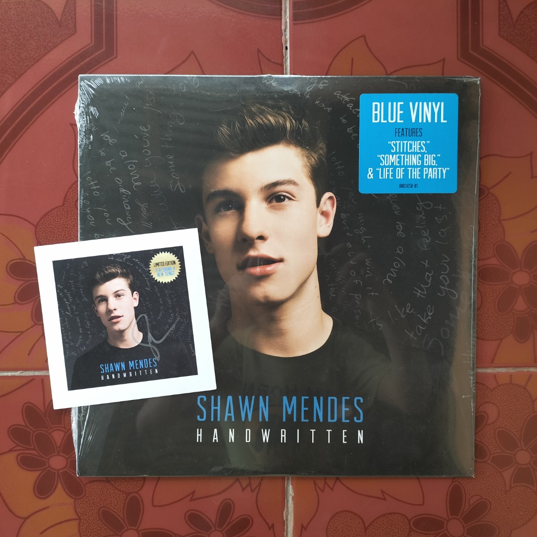 [SIGNED][RARE] Shawn Mendes - Handwritten Blue Vinyl (FIRST PRESS ...