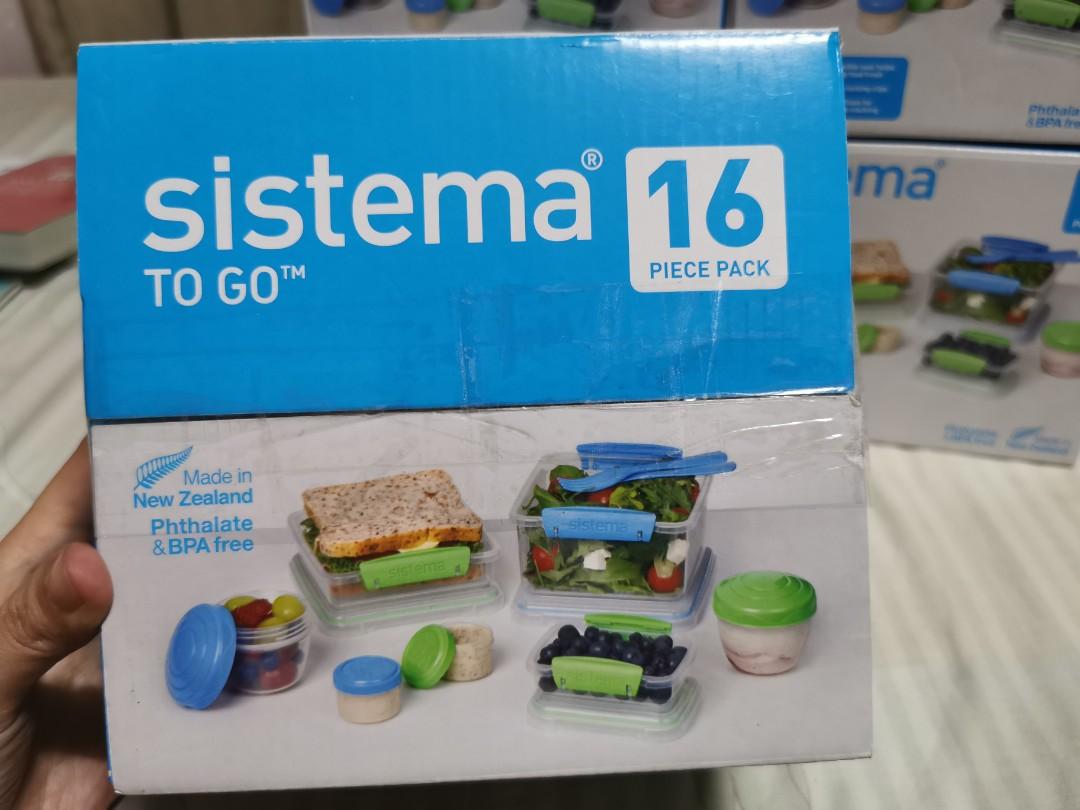 SISTEMA TO GO PLASTIC STORAGE CONTAINER / TUPPERWARE / LUNCH BOX 16 ...