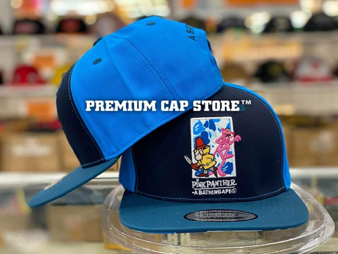 SNAPBACK CAP PINK PANTHER x A BATHING APE BAPE BLUE, Men's Fashion ...