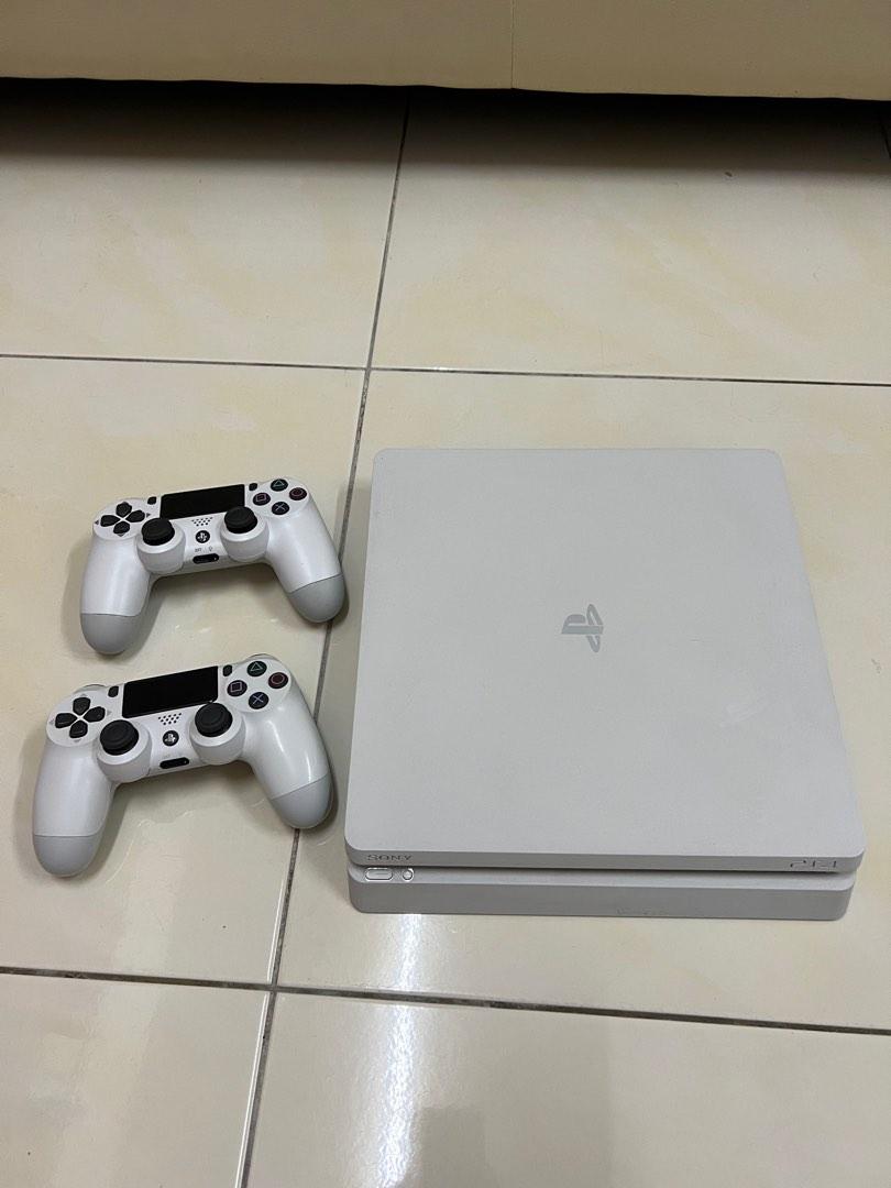 Sony PS4 Slim 500GB White Glaciar Edition (GOOD CONDITION), Video ...