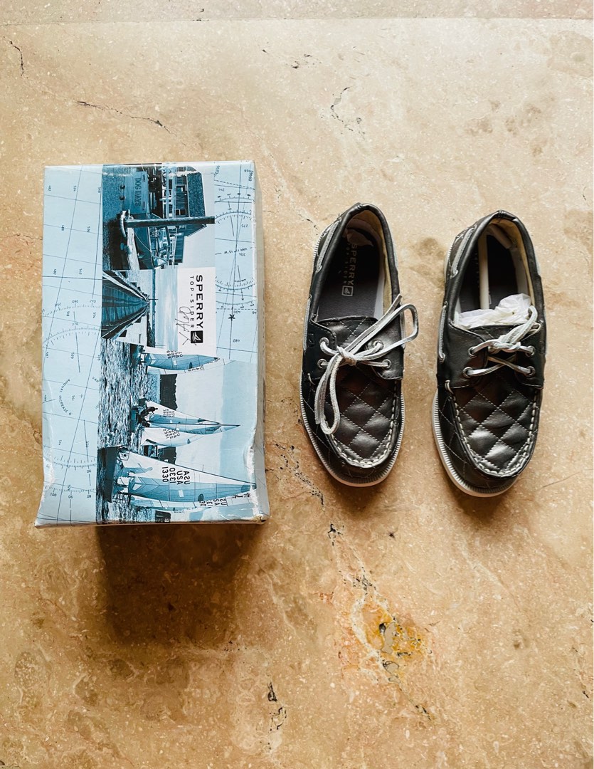 Sperry Girls, Pewter, Babies & Kids, Babies & Kids Fashion on Carousell