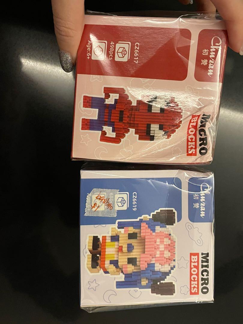 Spiderman & chopper micro blocks, Hobbies & Toys, Toys & Games on Carousell