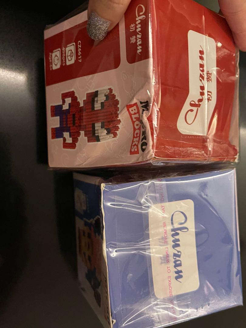 Spiderman & chopper micro blocks, Hobbies & Toys, Toys & Games on Carousell