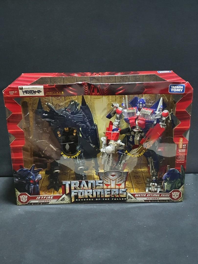 Takara Tomy Leader Class Buster Optimus Prime and Jetfire, Hobbies ...