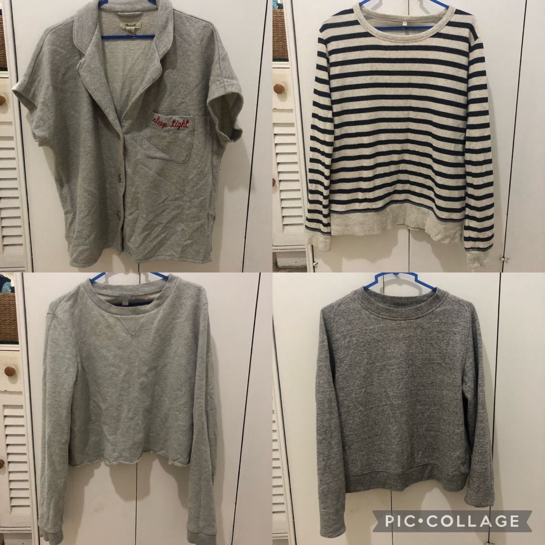 [TAKE 4] Uniqlo Muji COS Madewell Sweatshirts, Women's Fashion, Tops ...