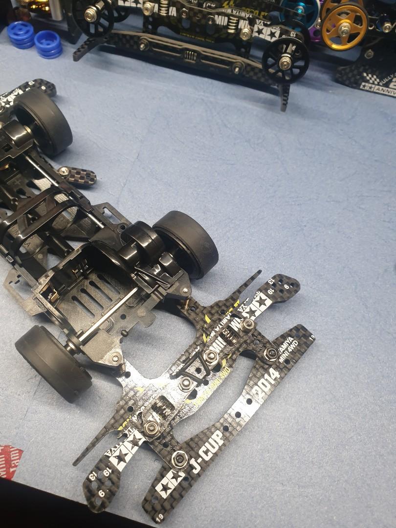 Tamiya mini 4wd- Super 2 / S 2 carbon chassis, wheel , floating blue ...