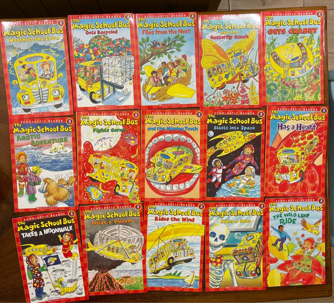 The Magic School Bus 20 books set, 興趣及遊戲, 書本 & 文具, 小朋友書 - Carousell
