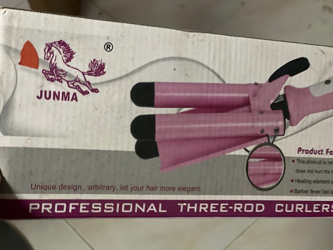 Three rod curlers, Beauty & Personal Care, Hair on Carousell