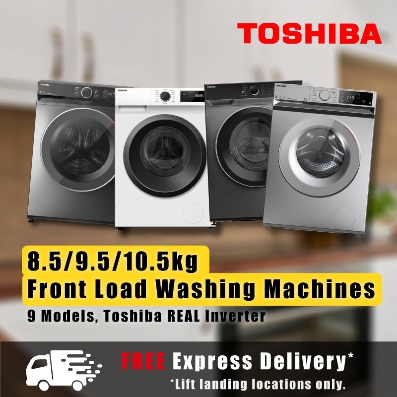 TOSHIBA 8.5/9.5/10.5KG FRONT LOAD INVERTER WASHING MACHINE [TW-BH95S2S/TW-BH95M4S(SK)/TW ...