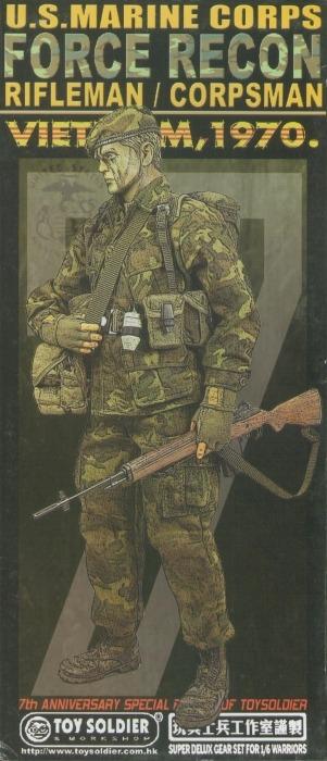 Toy Soldier 7th Anniversary figure - USMC Force Recon Rifleman - Corpsman in Vietnam 1970 [1:6 ...