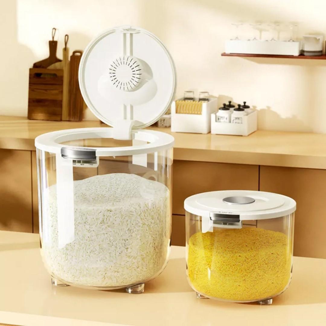 Transparent Rice Container, Furniture & Home Living, Kitchenware ...