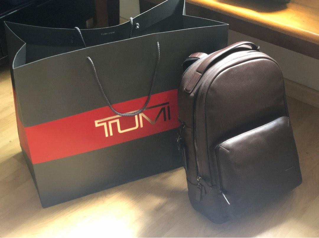 Tumi leather Backpack, Luxury, Bags & Wallets on Carousell