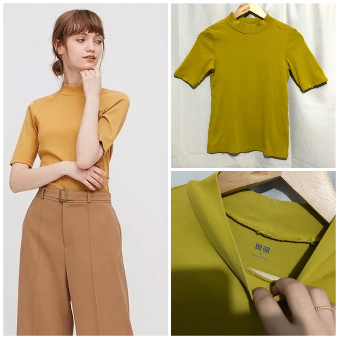 Uniqlo High Neck Top, Women's Fashion, Tops, Blouses on Carousell