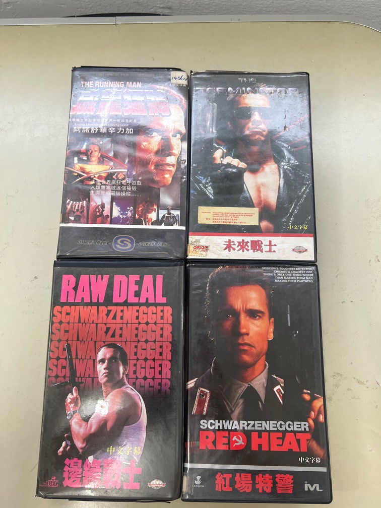 阿諾舒華辛力加”電影系列》VHS 錄影帶 共 4 套（原聲英語/中文字幕）, 興趣及遊戲, 音樂、樂器 & 配件, 音樂與媒體 - CD 及 ...