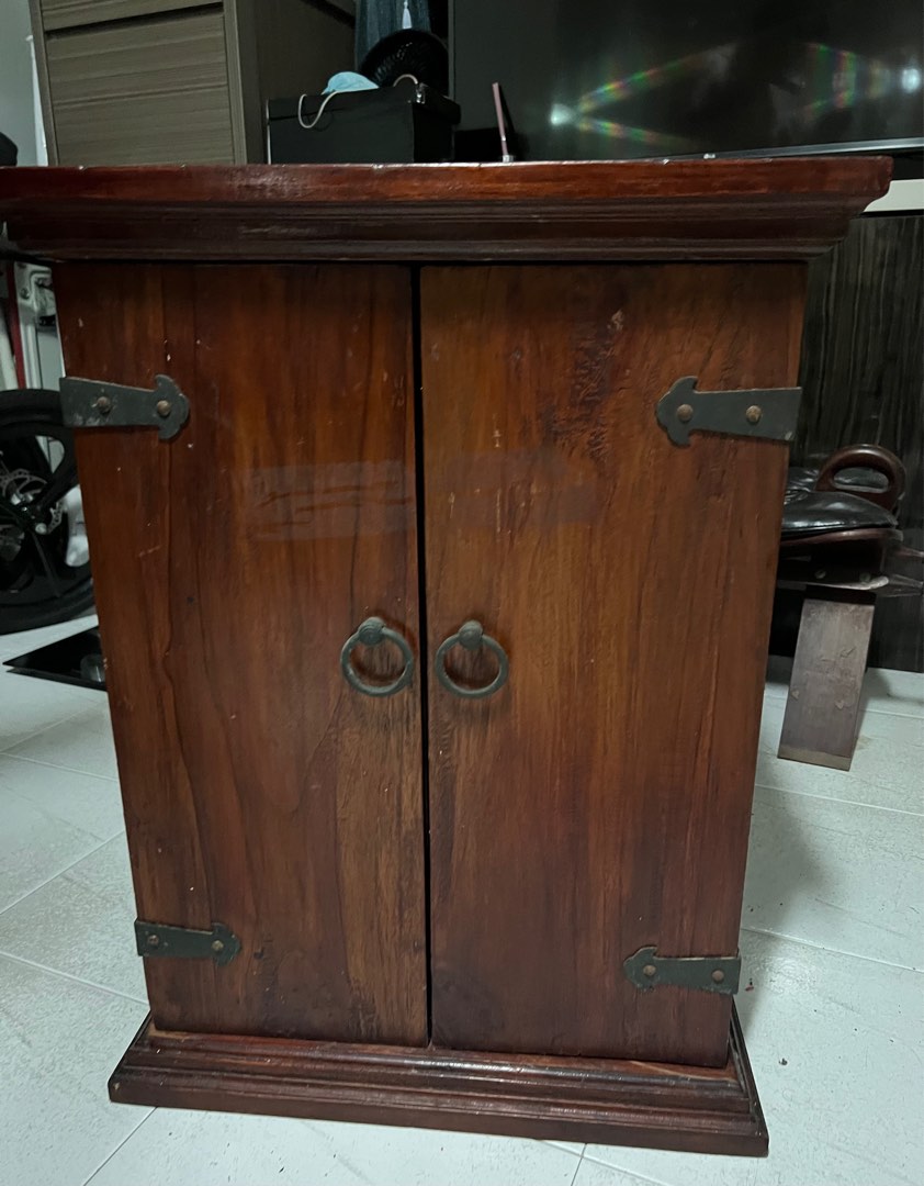 Vintage wooden cabinet, Furniture & Home Living, Furniture, Shelves ...