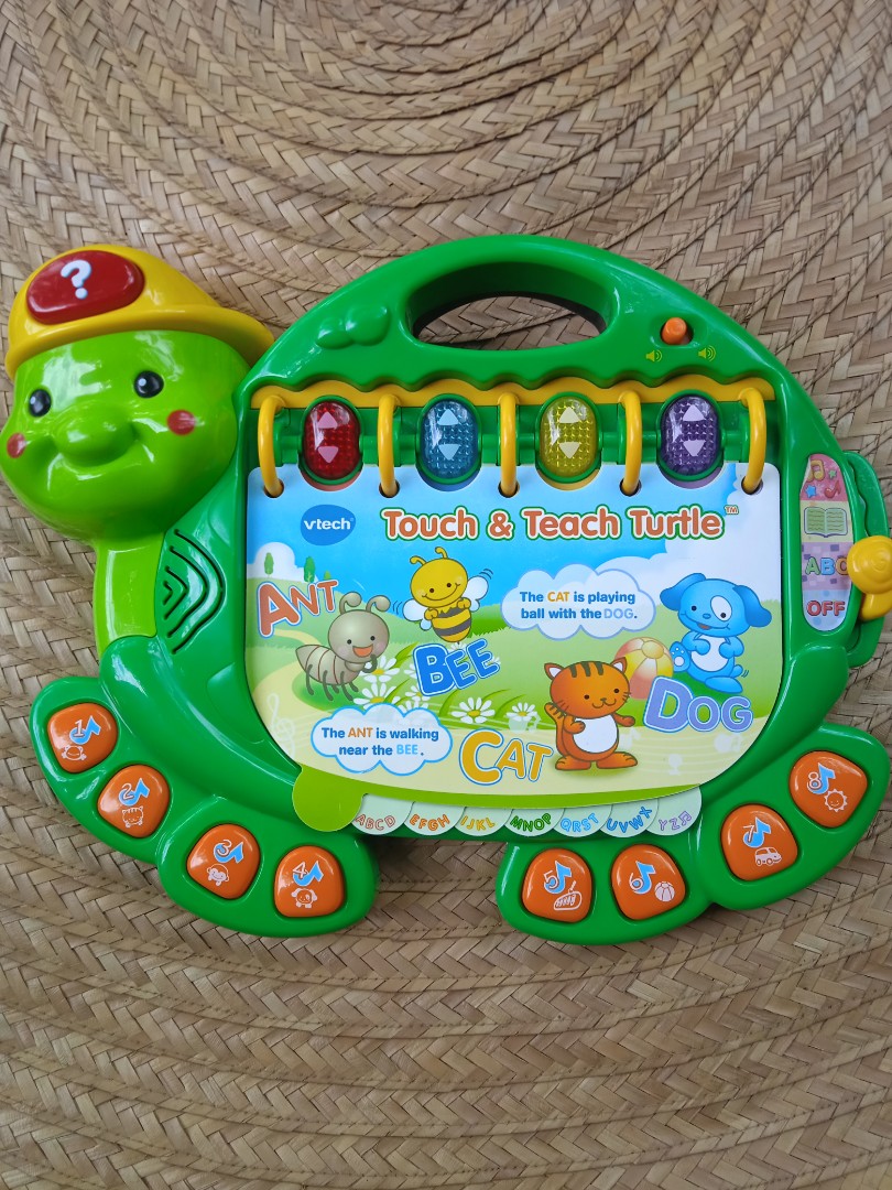 Vtech Touch and Teach Turtle, Babies & Kids, Infant Playtime on Carousell