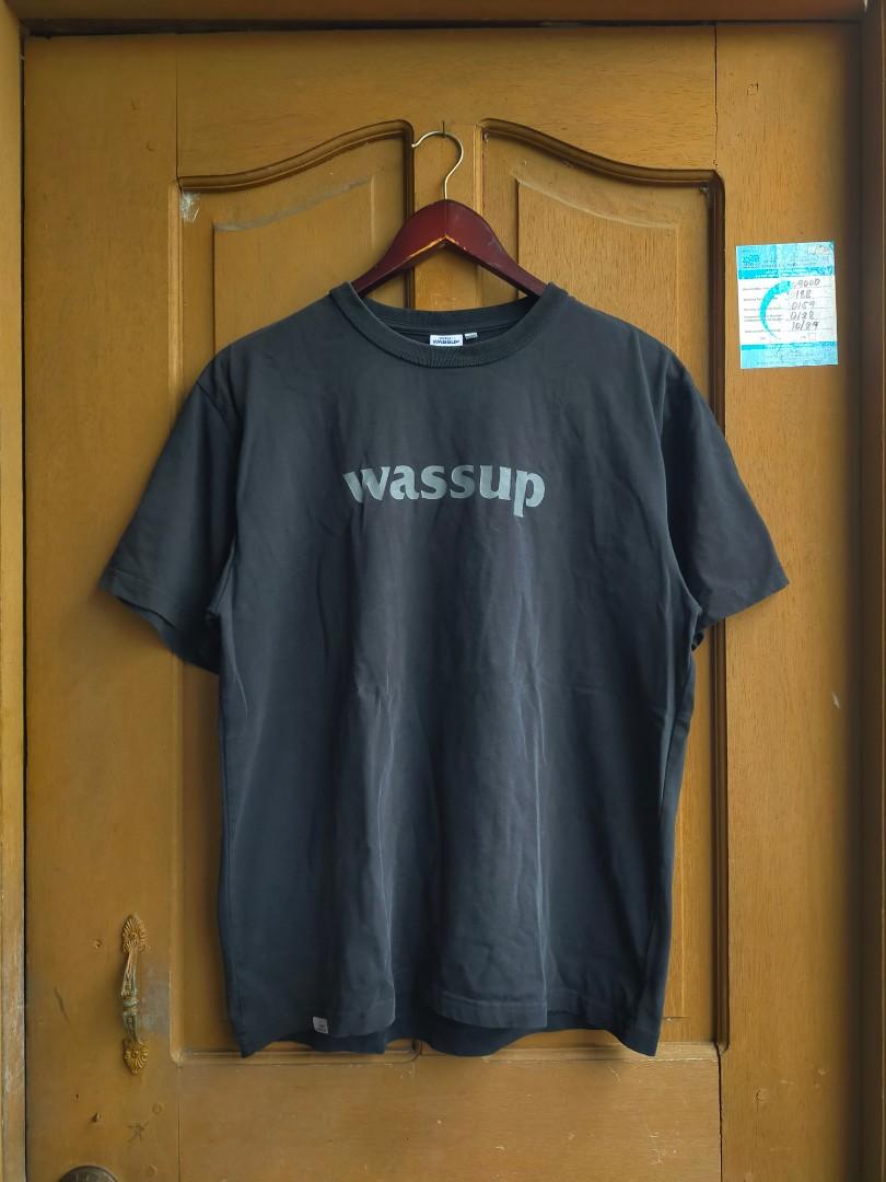 Wassup Logo Shirt Black Mens Fashion Tops And Sets Tshirts And Polo Shirts On Carousell