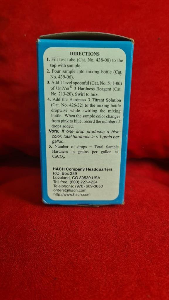 Water Hardness Test Kit, Total Hardness Test Kit, Boiler Water Hardness ...