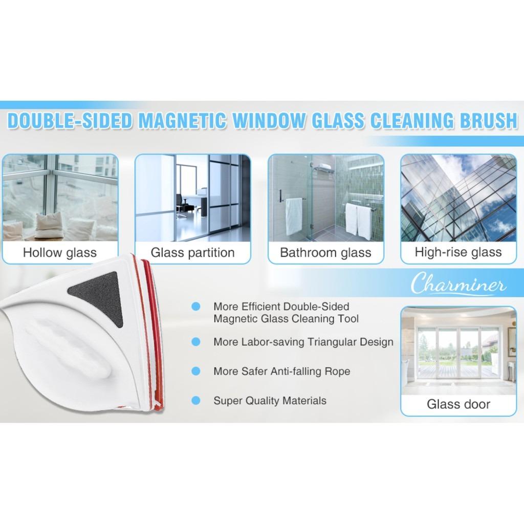 Wilk Glass Wiping Glass High-Rise Home Magnetic Window Cleaner Double ...