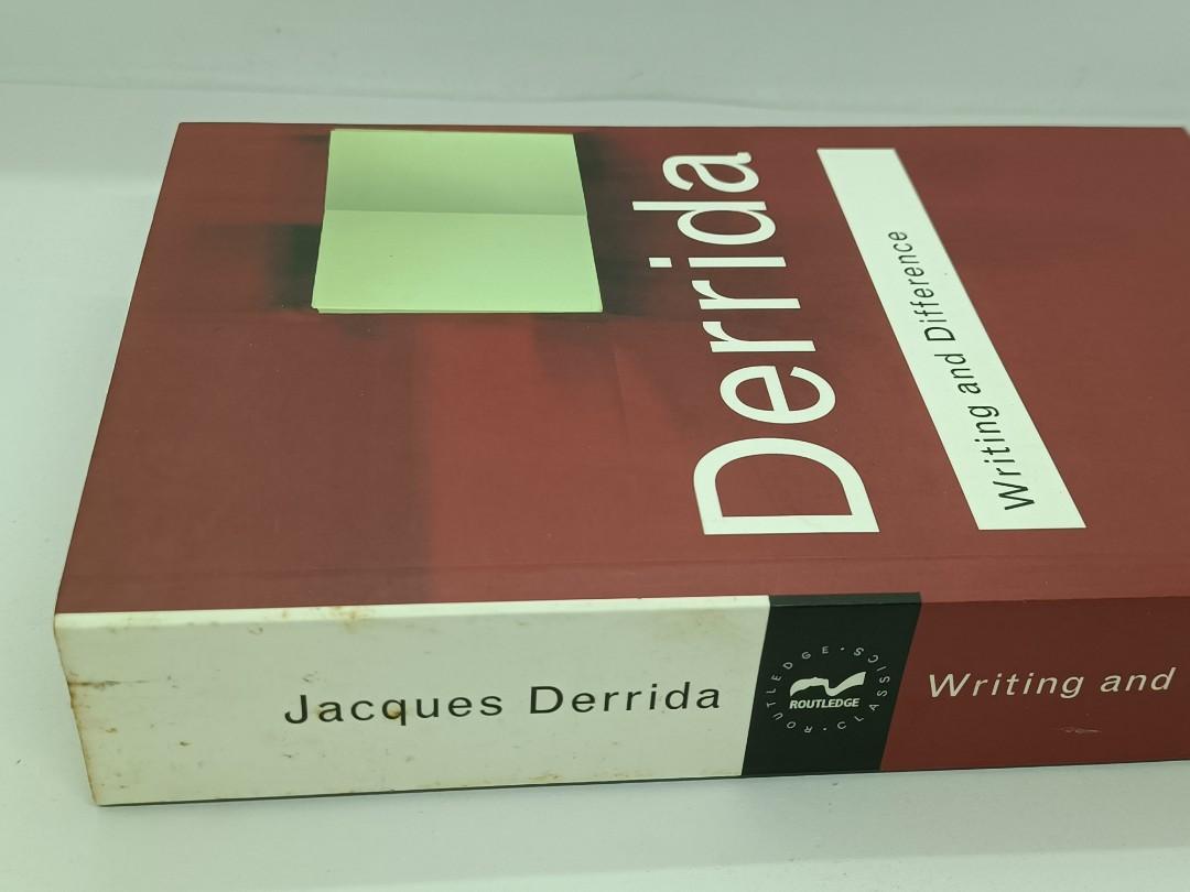 Writing and Difference by Jacques Derrida, Hobbies & Toys, Books ...