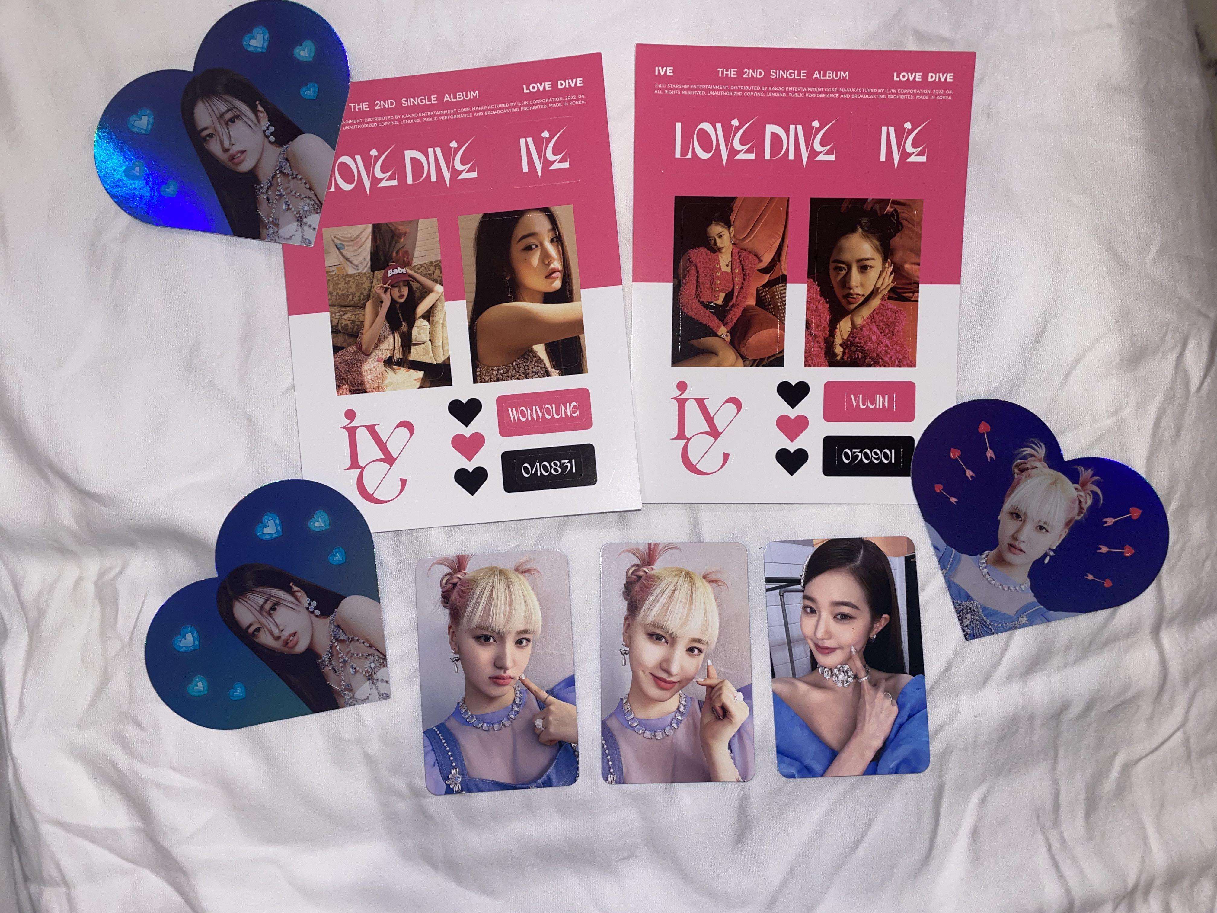 WTS / LFB ive love dive pobs inclusions and pcs / photocards liz wonyoung yujin, Hobbies & Toys ...