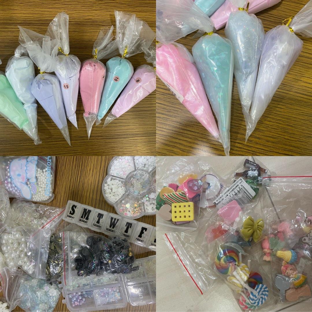WTS TOPLOADER DECORATION MATERIAL SET - GEL CREAM DIY SET HASHTAG NCT ...